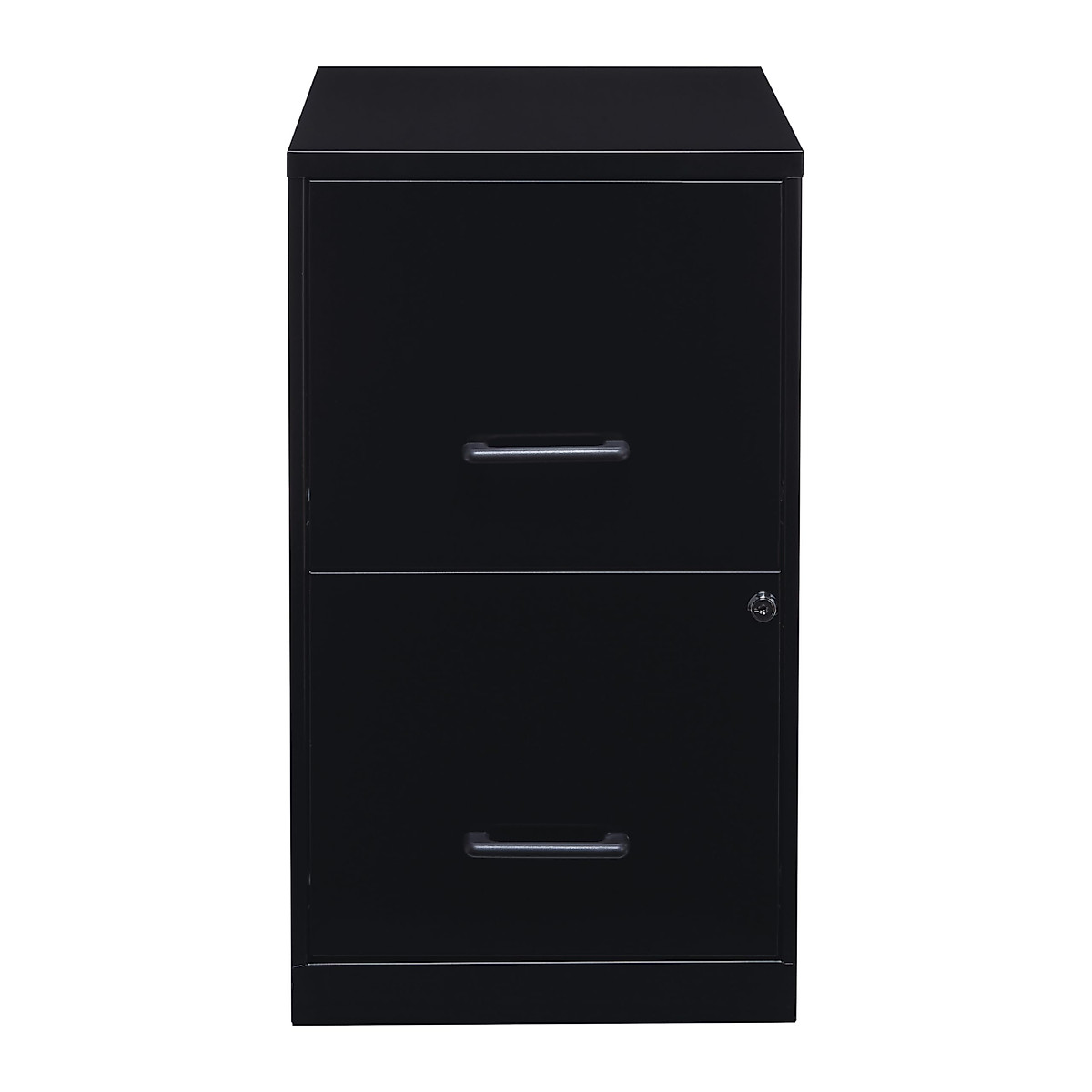 Lorell 14341 18 Deep 2-Drawer File Cabinet, Black