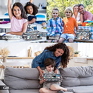 Maelstrom Lunch Box Kids,Expandable Kids Lunch Box,Insulated Lunch Bag for Kids,Lightweight Reusable Lunch Tote Bag for Boy/Girl,Suit for School/Picnic,9L,Helmet