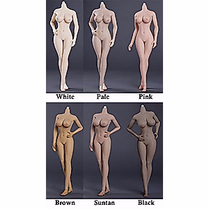 HiPlay JIAOUDOLL 1/6 Scale 12 inch Female Super Flexible Seamless Figure Body, European Body Type, Skin Tone Selectable, Minature Collectible Action Figures (Pink (Ruddy Skin Tone))