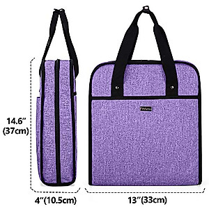 YARWO Carrying Case for Diamond Painting A4 Light Pad, Diamond Painting Storage Bag for LED Light Box and Diamond Art Tools, Purple (Bag Only)