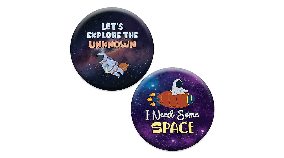 Creanoso Future Astronaut Buttons Set of 10 – Space-Themed Gifts ...