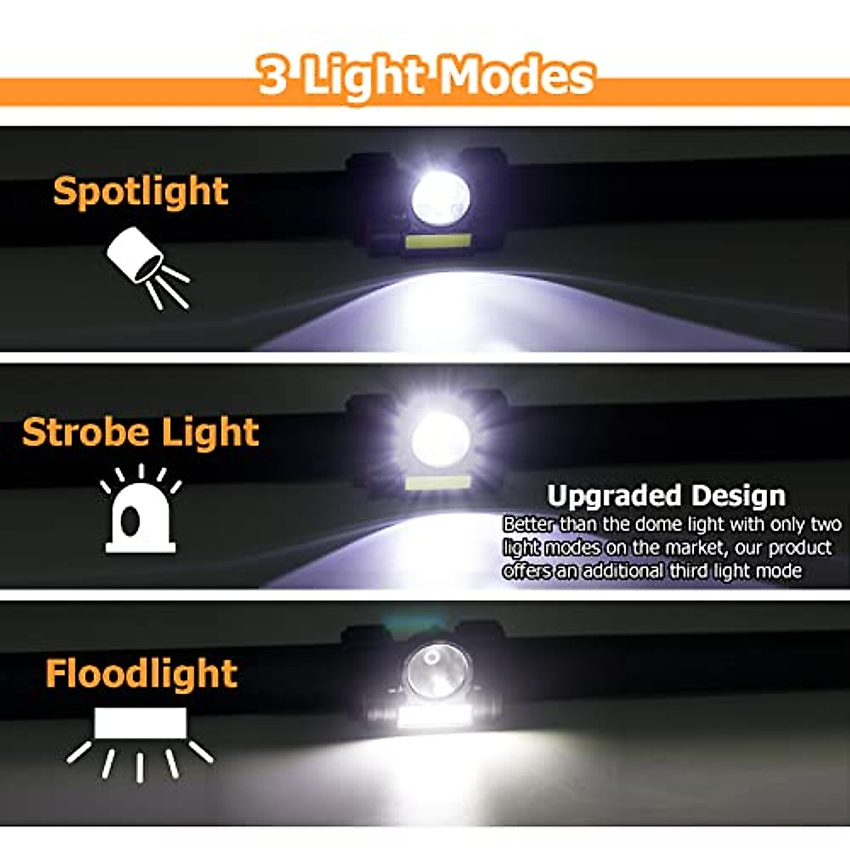 WeiSen 2 Pack LED Dome Light UTV Interior Lights Universal Fits 1.25"-2" Roll Bar Cage Mount Compatible with Polaris RZR Ranger Can Am X3 Pioneer Talon Mule Teryx Etc