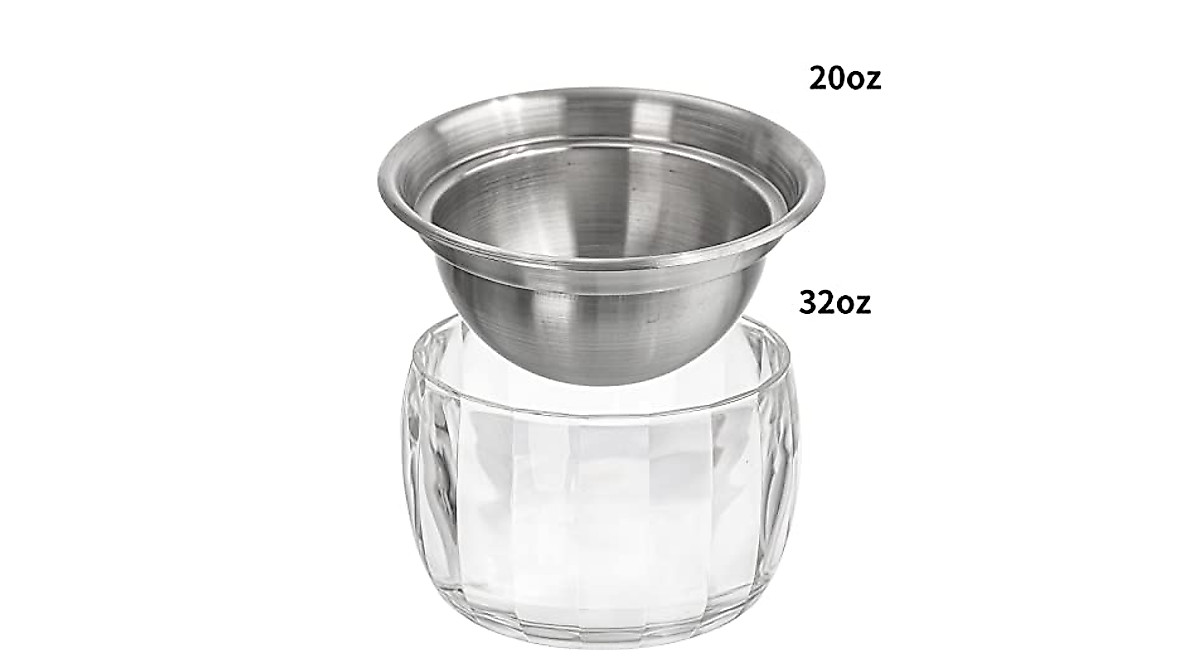 ZENFUN 2 Pack Dip Chiller Bowls for Cold Food Serving | Durable & Versatile