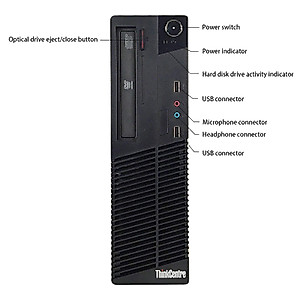 Lenovo ThinkCentre Small Form Factor Desktop PC Computer Package, Intel Core 3.1GHz, 8G DDR3, 1T, DVD, DVI, VGA, 19 Inch LCD Monitor(Brands May Vary), Keyboard, Mouse, Win10 Pro 64 Bit (Renewed)