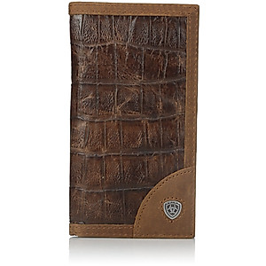 ARIAT Men's wallets Gator Print Rodeo, Brown, One Size
