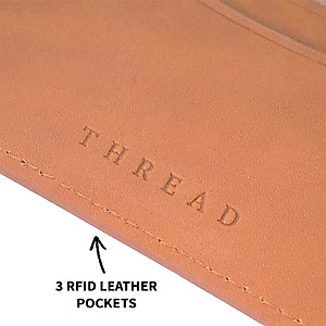 Thread Wallets Slim Bifold RFID Wallet for Women, RFID Wallet for Men, RFID Card Holder, Mens Wallets, RFID Blocking Wallet Minimalist Design to Keep Your Cards Secure (Chelsea)