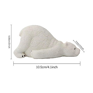 Generic 2 Pcs ToilReplacement Parts, Polar Bear Toilet Floor Bolt Covers Toilet Bolt Caps Decorative, Toilet Bolt Caps Toilet Bolt Covers for Bathroom Kitchen Toilet, QOIC02BKDK5QYNGHO4D6