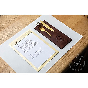 Custom Personalized Leather Cutlery Organizer-Utensil Holder, Utensil Organizer, Silverware Holder, Cutlery Holder, Spoon and Fork Holder, Silverware Sleeves, Flatware Holder, Cutlery Wrappers