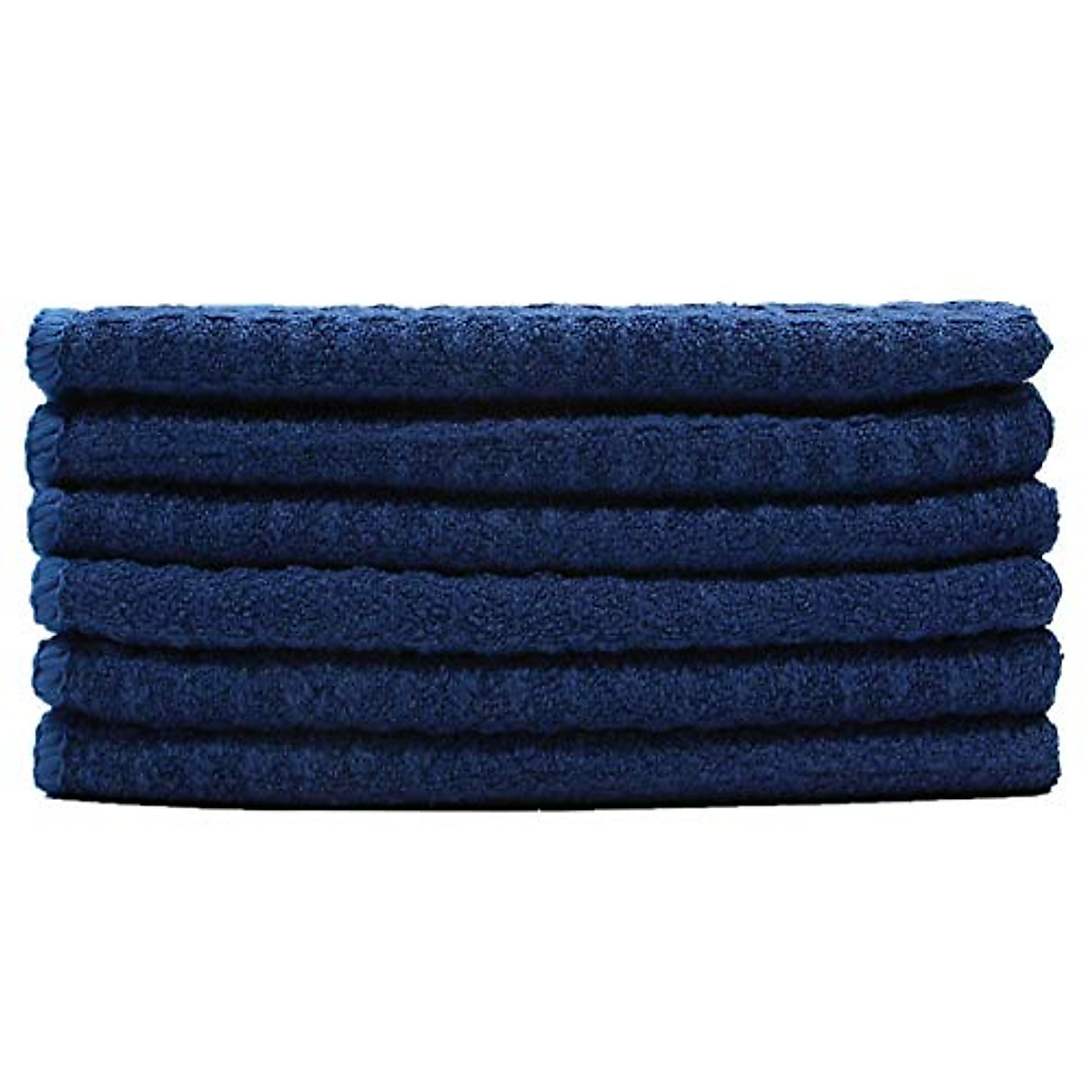 VeraSong Microfiber Kitchen Cleaning Cloth Thick Dish Rags Waffle Weave Washcloths Dish Cloths Ultra Absorbent Odor Free 12inch X 12inch 6 Pack Navy Blue
