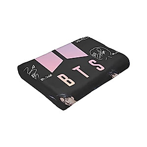 Fleiyd Kpop Fan Kpop Dynamite Throw Blanket Ultra Soft Flannel Blankets Home Furnishing Blanket Sofa Blanket 50 inches X40 inches