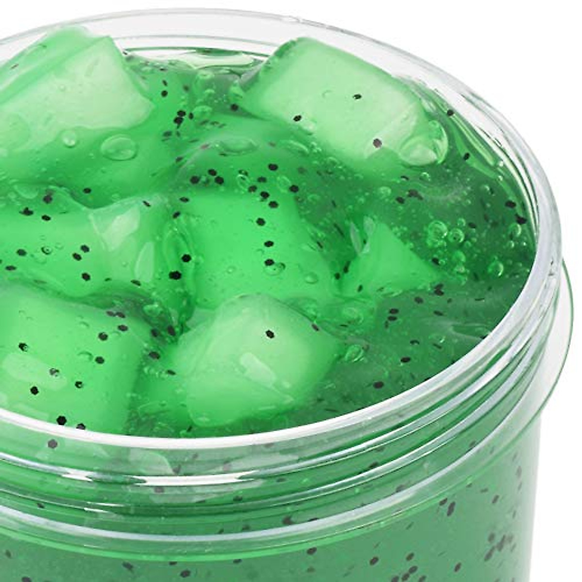 Kiwi Green Clear Slime 7OZ Premade Crystal Slime for Girls Boys, DIY 200ML Crunchy Clear Slime for Kids Toys Art Craft Birthday Party Favor