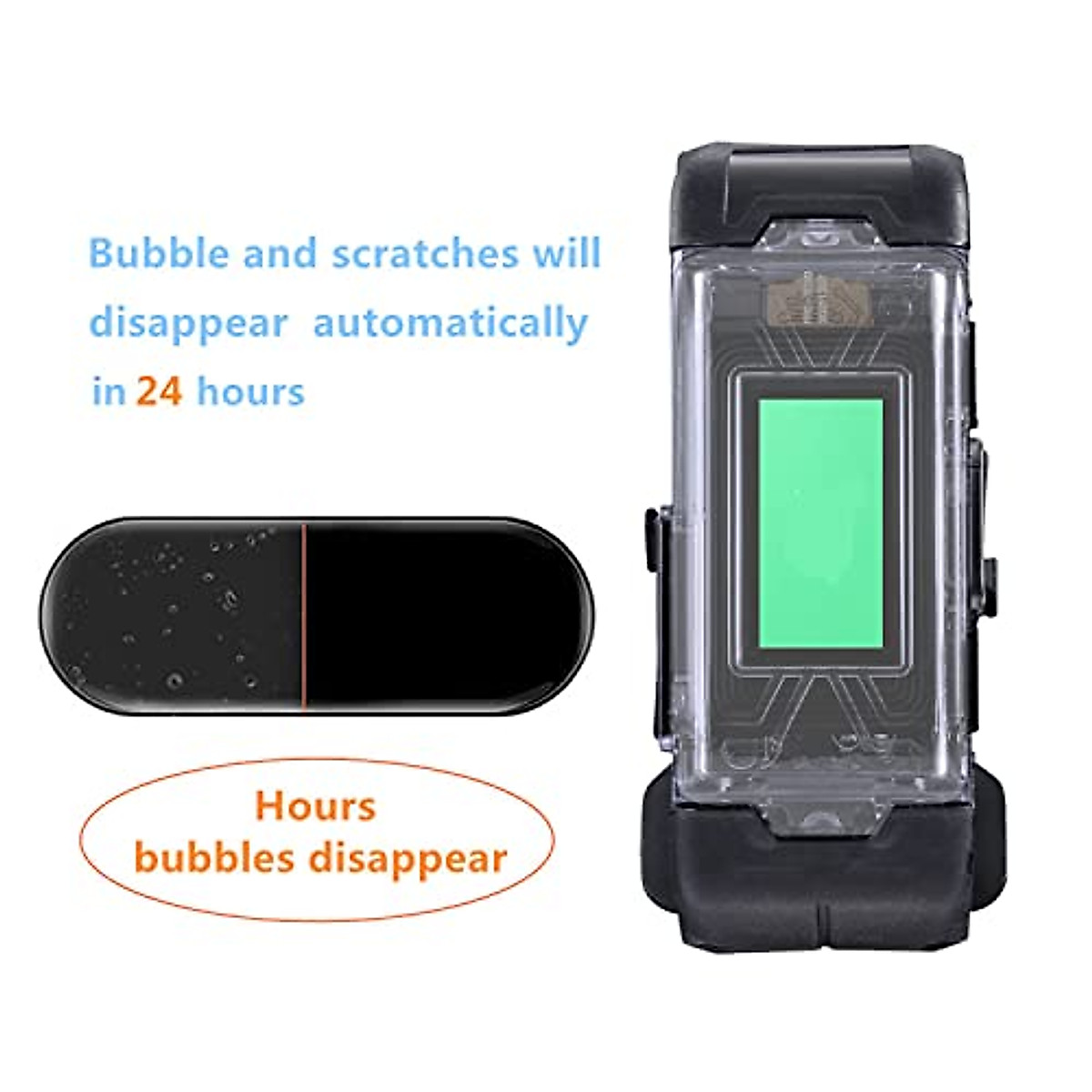 Aemus (3Pack) Compatible with Bandai Vital Bracelet BE Screen Protector For Digital Monster Digivice BE -VV- Protective Film HD Clear TPU Film