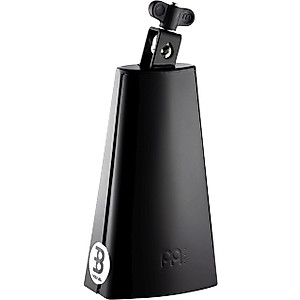 Meinl Percussion SL850-BK Black Powder Coated Steel Cowbell, 8 1/2-Inch