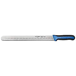 WINCO KSTK-140 Hollow Ground Slicer, 4″, Silver/Black/Blue