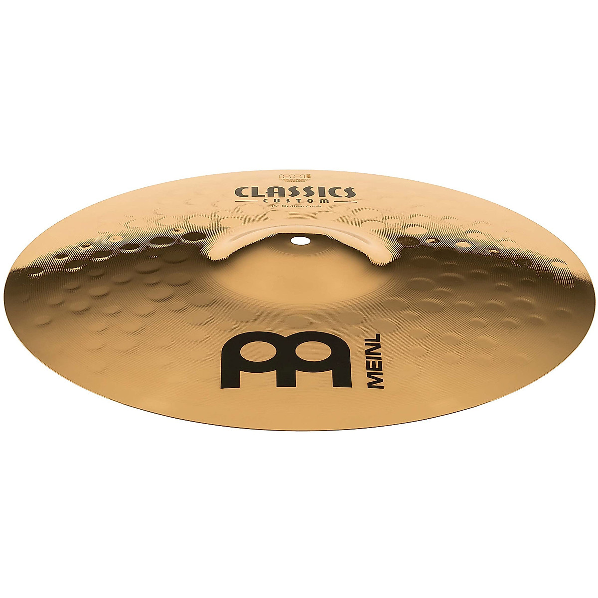 Meinl 15" Medium Crash Cymbal - Classics Custom Brilliant - Made in Germany, 2-YEAR WARRANTY (CC15MC-B)