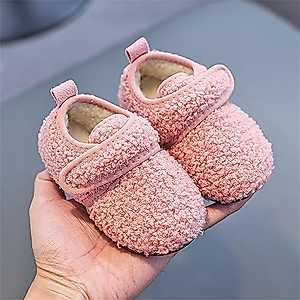 KUBUA Toddler Slippers Boys Girls Outdoor Indoor House Shoes for Kids Pink Size 5.5 Toddler