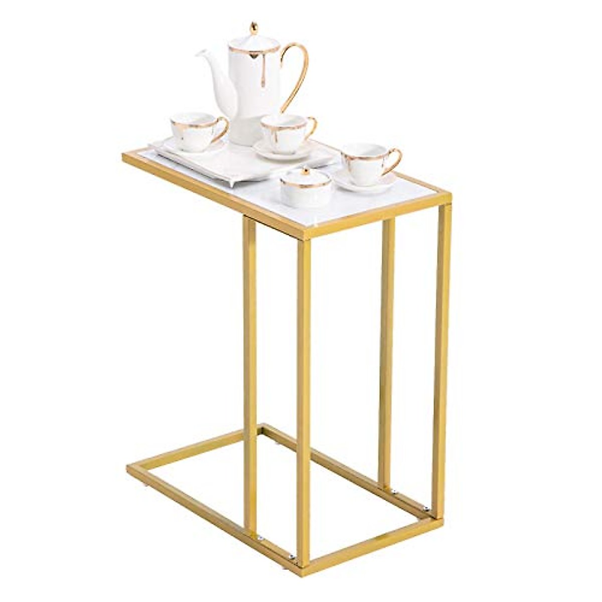KARFER White Marble Series C Table Side Table Lazy Table [30x48x61cm]