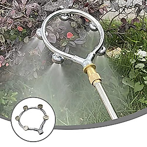 Atomizing Nozzles Stainless Steel Misting Nozzles Ring Shaped Porous Atomizing Misting Sprayers for Garden Humidification Spraying