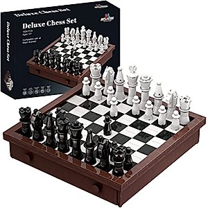 Apostrophe Games Building Block Chess Set - 1,024 Pcs - by Apostrophe Games - Build Your own Chess Pieces & Board, Compatible with All Major Building Blocks