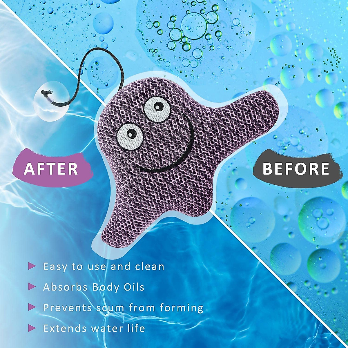 Twin Pack Hot Tub Scum Absorber - Absorbs Scum, Oils, and Residues for Clearer Hot Tub Water，Must Have hot tub Accessories for Adults and Kids