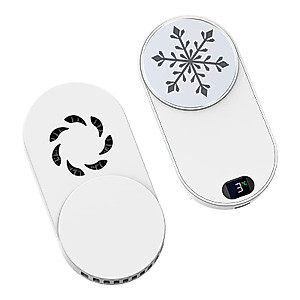 LONGFITE Phone Cooler Magnetic Ultra Thin Radiator with Semiconductor Fan Cooling Function and LED Temperature Display for Smartphone Gaming