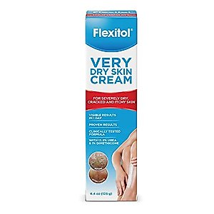 Flexitol Very Dry Skin Cream,Rich Moisturizing Body Cream with Urea, 4.4 Ounce Tube