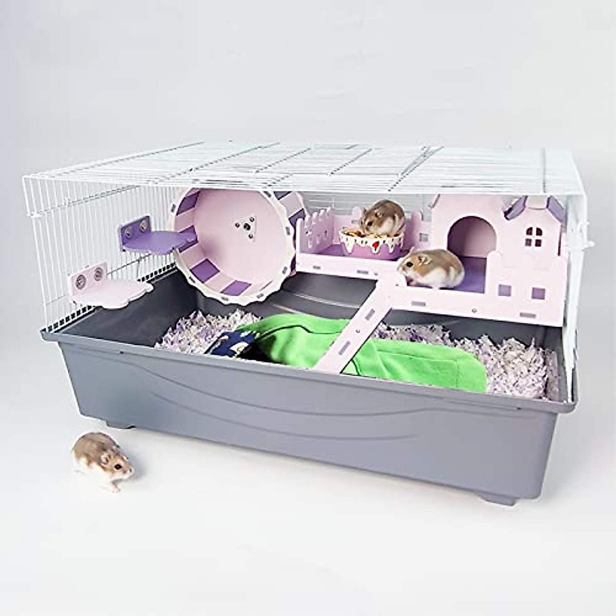 Bearded Dragon Bed Reptile Sleeping Bag with Pillow and Blanket Small Pet Warm Hide Habitat for Hamsters Lizards Bearded Dragon (Blue)