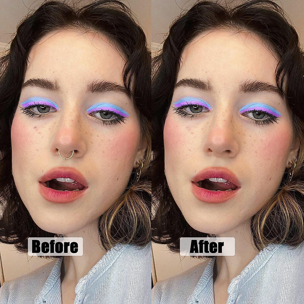 ZS 15Pcs Plastic Nose Septum Rings Spacer for Surgery Work, 14G 16G Clear Flexible Bioflex Septum Retainer Hidden Body Piercing Jewelry (16G=1.2mm)