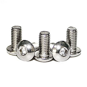 100 Pcs M3-0.50 x 8mm Button Head Socket Cap Screws, Passivated 18-8 Stainless Steel, Allen Hex Drive, ISO 7380, by Fullerkreg,Come in an Easy-use Storage Case