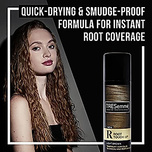 TRESemmé Root Touch-Up, Temporary Hair Color, Light Brown Hair Ammonia-free, Peroxide-free Root Cover Up Spray 2.5 oz