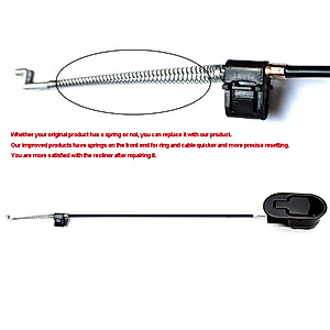 N.B.Y. Recliner Handle Replacement with Extension Cable,Metal Pull Handle fits Ashley Major Recliner Sofa,Chair Release Handle for Sofa, Couch or Recliner (Black-36)