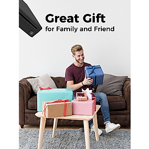 External USB CD Player for Car, Homlab Portable Plugs in CD Player with Extra USB Cable, for Car Without CD Player, Laptop, TV, Mac, Computer, for Android 4.4 and Above Navigation, Black
