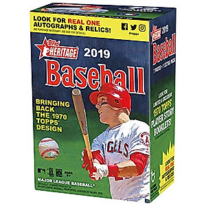 Topps 2019 Heritage Baseball Blaster Box (8 Packs/9 Cards)