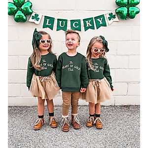 Infant Toddler Baby Girl Boy Oversized Sweatshirt Long Sleeve Top Shirt St. Patrick 's Day Outfit Clothes (Gray, 6-12 Months)