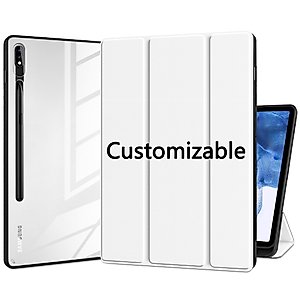 Batianda Customizable Case for Samsung Galaxy Tab S9 Ultra 14.6 inch 2023 Model (SM-X910/X916/X918) with S Pen Holder, Shockproof Tablet Cover with Clear Transparent Back Shell Auto Sleep/Wake