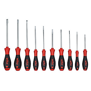 Wiha 30280 10 Piece SoftFinish Cushion Grip Screwdriver Tray Set