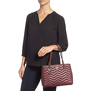 Kate Spade New York Reese Park Small Courtnee Smooth Leather Bag, Cherrywood…