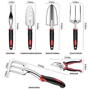 AFAKE Garden Tools Set for Men and Women,Miniature Succulent Tool Kit Seed Starter Care,Heavy Duty Gardening Tools Kit Gardening Gifts,Gardening Hand Tools Supplies for Gardener