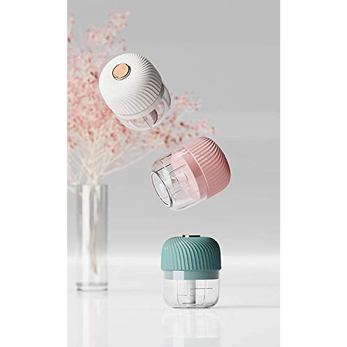 DmofwHi Electric Garlic Chopper,Cordless Mini Chopper With USB Rechargeable,304 Stainless Steel Blade,250ml Portable Electric Mini Food Chopper for Garlic,Ginger,Onion,Meat-Blue