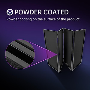 ECOTRIC Portable DJ Facade Booth Foldable Cover Screen with White/Black Facade+Cloth Frame Booth Steel +Travel Bag Case Projector Display Scrim Panel with Folding