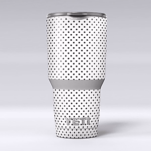 Design Skinz The Slate Black Micro Polka Dots - Skin Decal Vinyl Wrap Kit Compatible with The Yeti Rambler Cooler Tumbler Cups