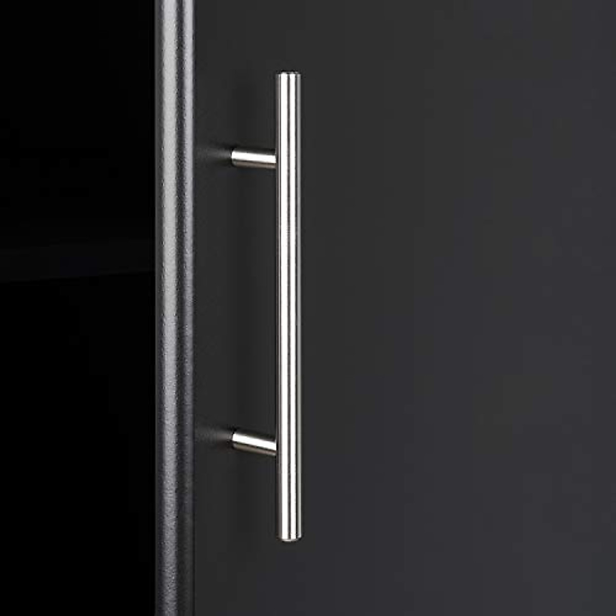 Prepac Elite Functional Tall Shop Cabinet with Adjustable Shelves, Simplistic Freestanding 2-Door Garage Cabinet 16" D x 32" W x 65" H, Black, BES-3264