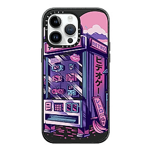 CASETiFY Impact iPhone 14 Pro Max Case [4X Military Grade Drop Tested / 8.2ft Drop Protection] - Retro Vending Machine - Matte Black