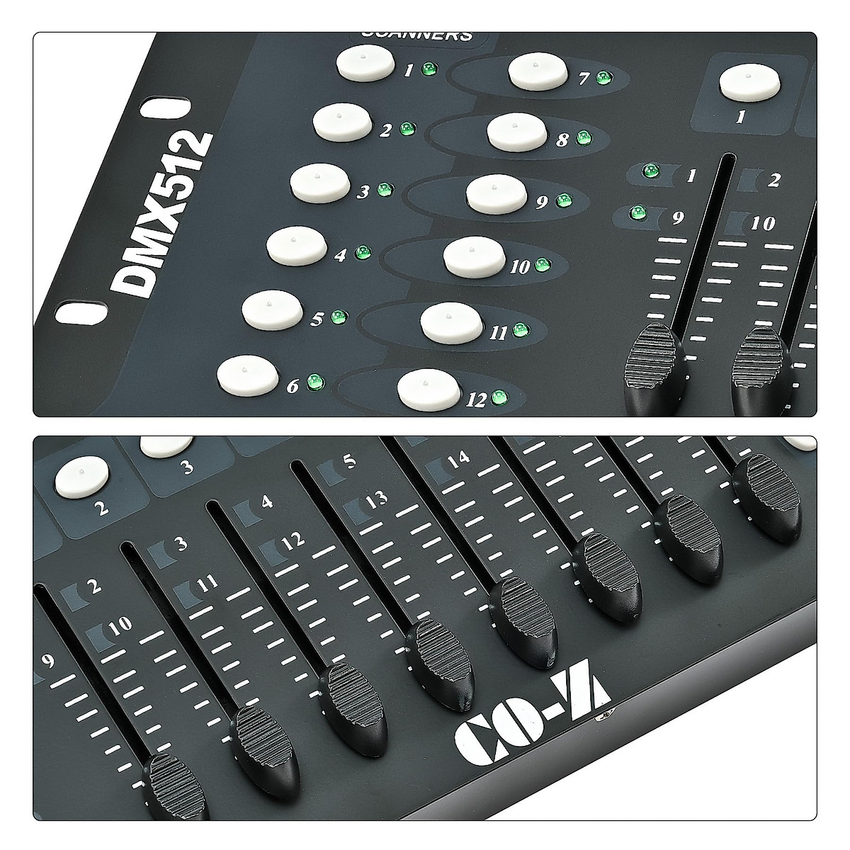 CO-Z 192 DMX 512 Stage DJ Light Controller Lighting Mixer Board Console for Light Shows, Party Disco Pub Night Club DJs KTV Bars and Moving Heads