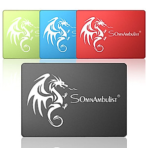 Somnambulist SSD 960G 2T Hard Drive SATA 2.5 Hard Drive Desktop Notebook Solid State Drive (Black Dragon-2TB)