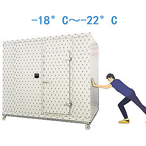 Kolice Commercial Portable Cold Room Freezer Room Fruit Keep Fresh Refrigerators-4 Wheels Included,15 Cubic Meters,Temperature:-8℉, Size:138"x79"x98",All-In-One Design