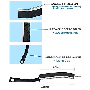 Altomoey Crevice Cleaning Brush, 3+1Pcs Hard Bristle Gap Cleaning Brush Tool for Tight Spaces, 2024 Dead Corners Multifunctional Cleaner Brush for Household Use Kitchens, Bathroom, and Window Grooves