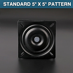 Boat Seat Swivel, Bar Stool Swivel Plate Replacement, Square Swivel Mechanism for Furniture Recliner Chair and Boat Seat