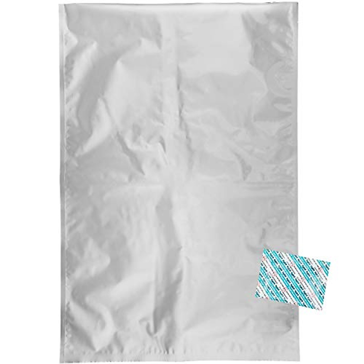 Dry-Packs 5-Gallon, 20"x30" Mylar Bags and 2000cc Oxygen Absorbers, 10 Pack - for Food Shipping & Storage,Silver,MB20x30-2000CC-10PK-ALT1