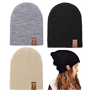 QandSweat Baby Boy's Hat Kids Cool Knit Beanie Hats Toddlers Caps Vertical Tail Style 1-5T (Knitted)